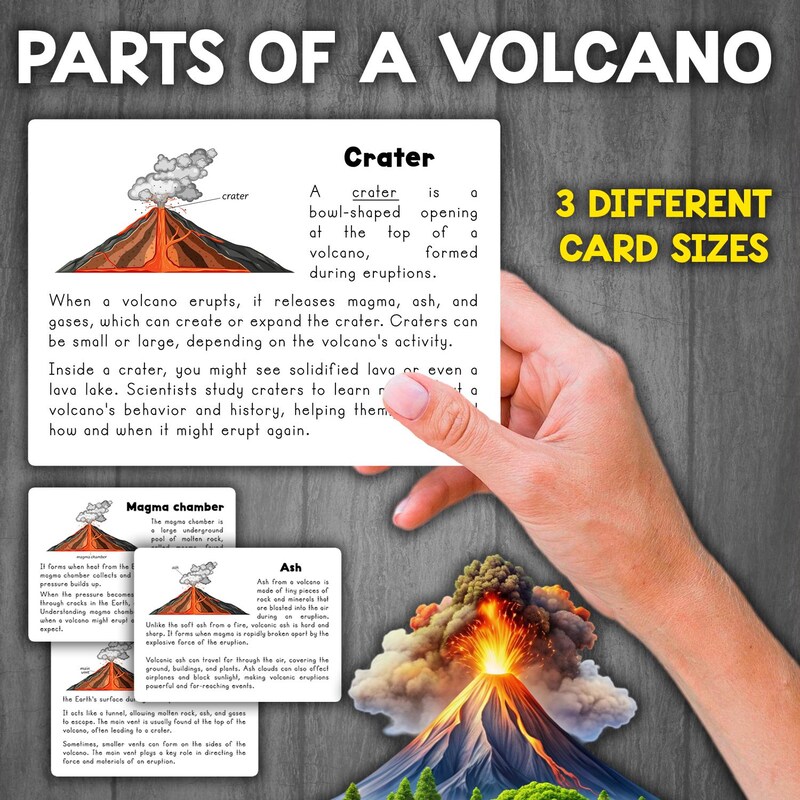 Montessori Volcano - Etsy