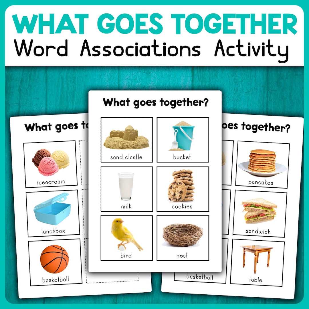 What Goes Together | Word Associations Activity | Partner Pairing Cards ...