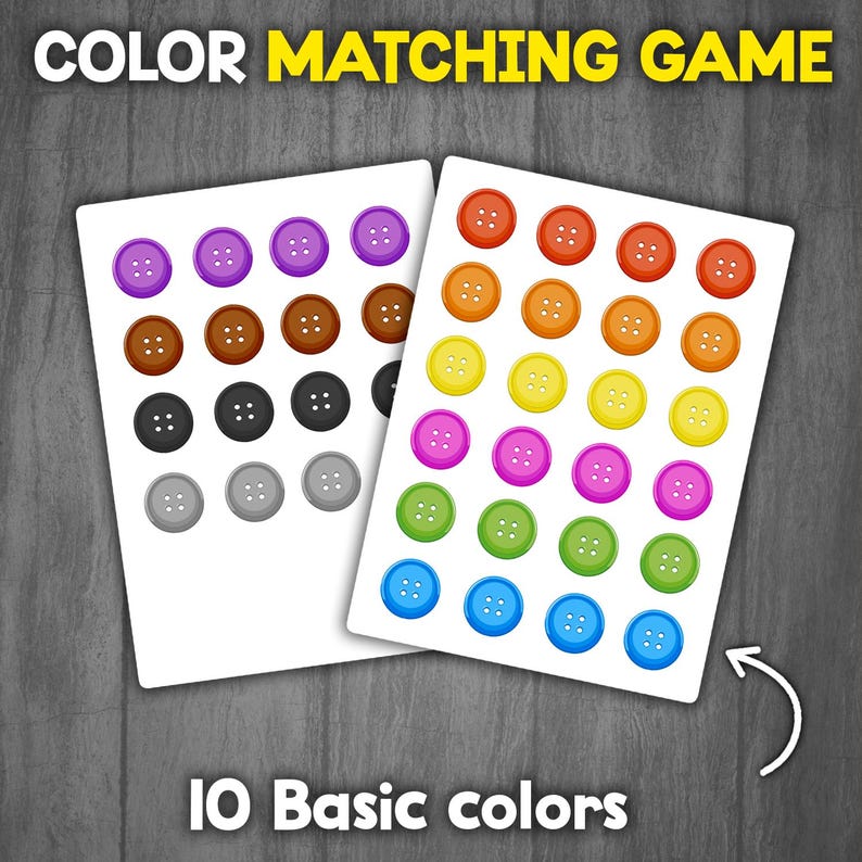 Color Match Activity | Color Recognition Identification | Learning ...