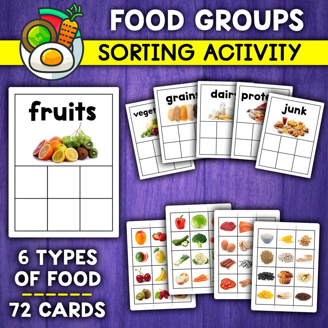 Food Sorting Activity | Sort by Food | Food Groups Activity for Special ...
