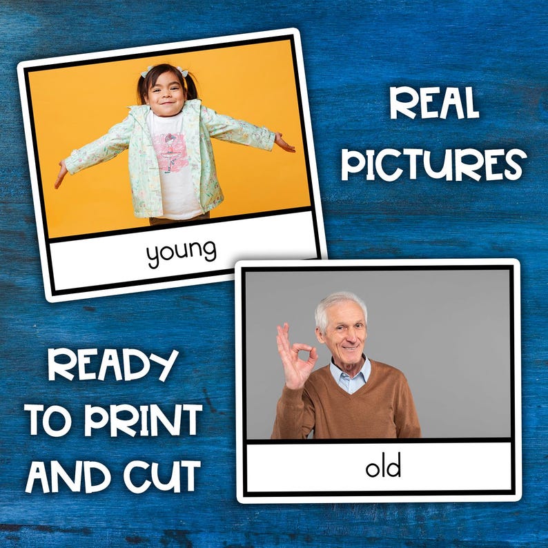 Opposite Matching Cards | Opposites Flashcards | Speech Therapy ...