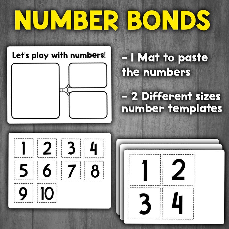 Number Bonds Activity | HANDS ON ACTIVITY | Number Bonds to 10 Template ...