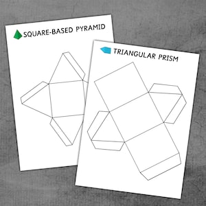 3D Shapes (cut and Fold) - Three-dimensional Shapes | Paper Craft ...