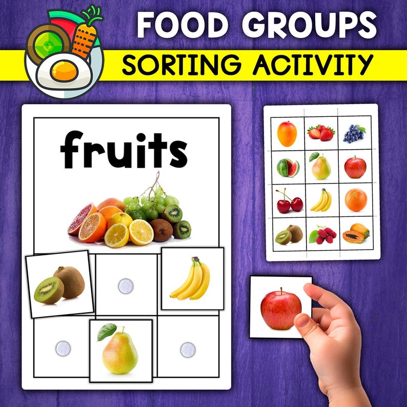 Food Sorting Activity | Sort by Food | Food Groups Activity for Special ...