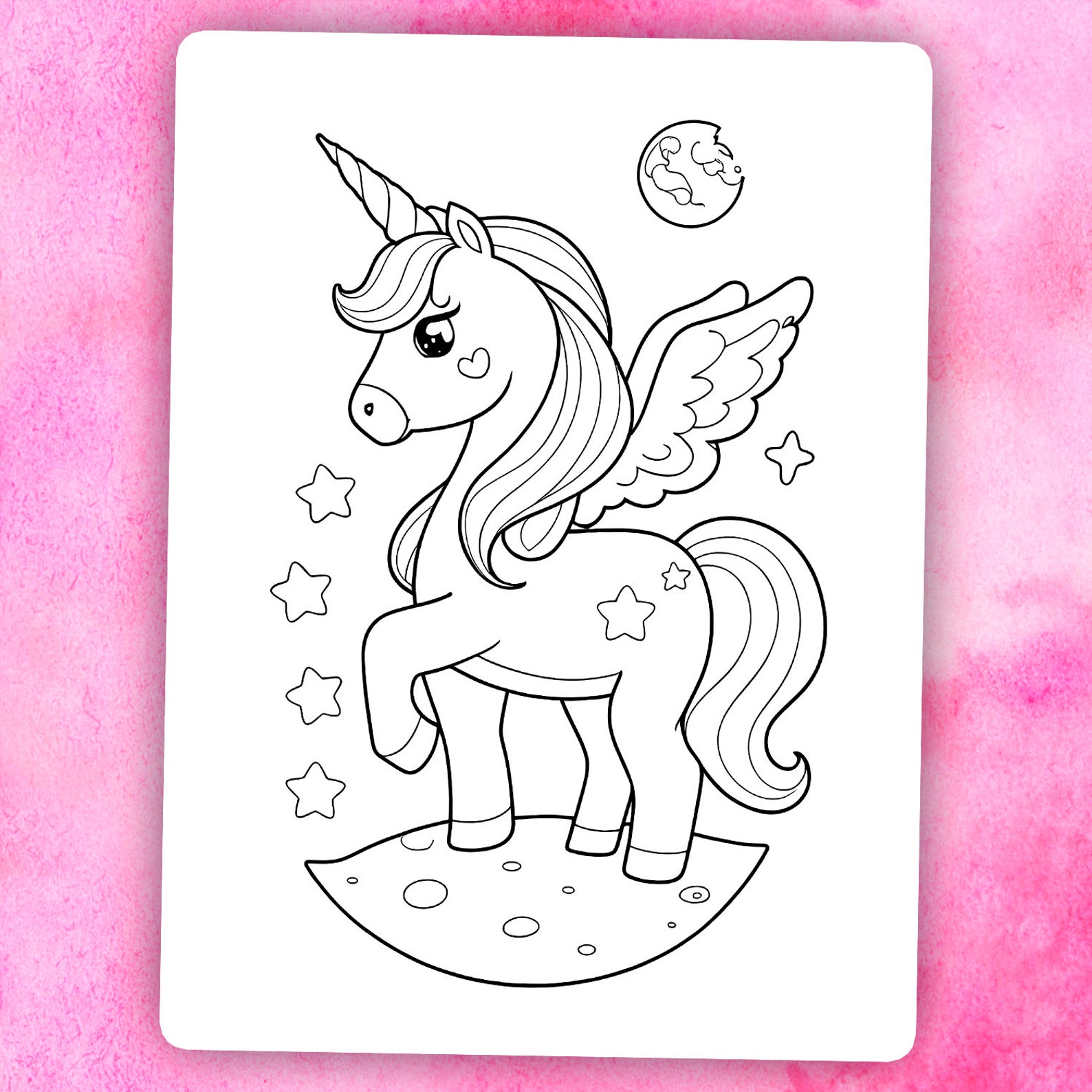 Unicorn Coloring Pages for Kids 20 Pages of Printable Unicorn Coloring ...