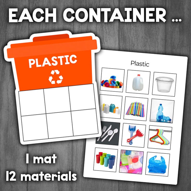 Recycling Sorting Activity | Recycle Sort | Earth Day Activity | Reduce ...