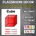 3D Shape Posters | Classroom Decor | Anchor Chart Math Bulletin Board ...
