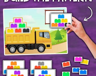 Matching Colors Game for Toddlers | Preschool Pattern Learning Activity ...