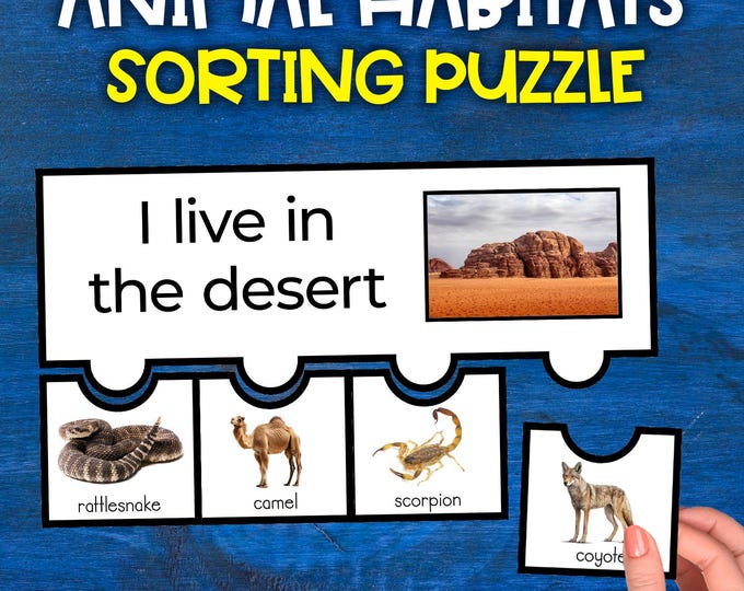 Animal Habitats Sorting Activity | Cut & Paste | Animal Habitats ...