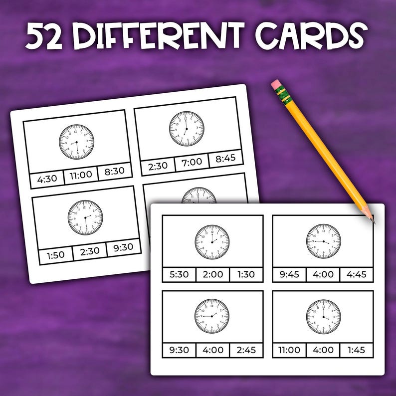 Telling Time Task Cards | Analog to Digital | Telling Time Activity ...