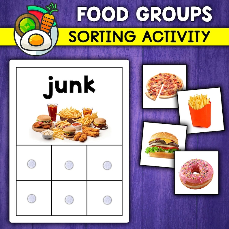 Food Sorting Activity | Sort by Food | Food Groups Activity for Special ...