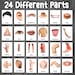 Body Part Flashcards | Real Pictures | Montessori 3-part Cards | Parts ...