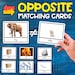40 Printable Opposites Matching Flashcards,opposite Adjectives, Pairing ...