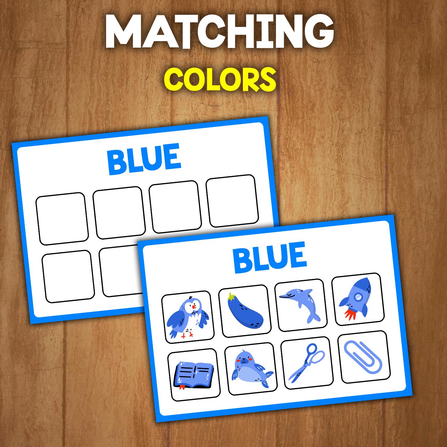 Color Matching Activity | Color Shapes | Color Sorting Activity ...