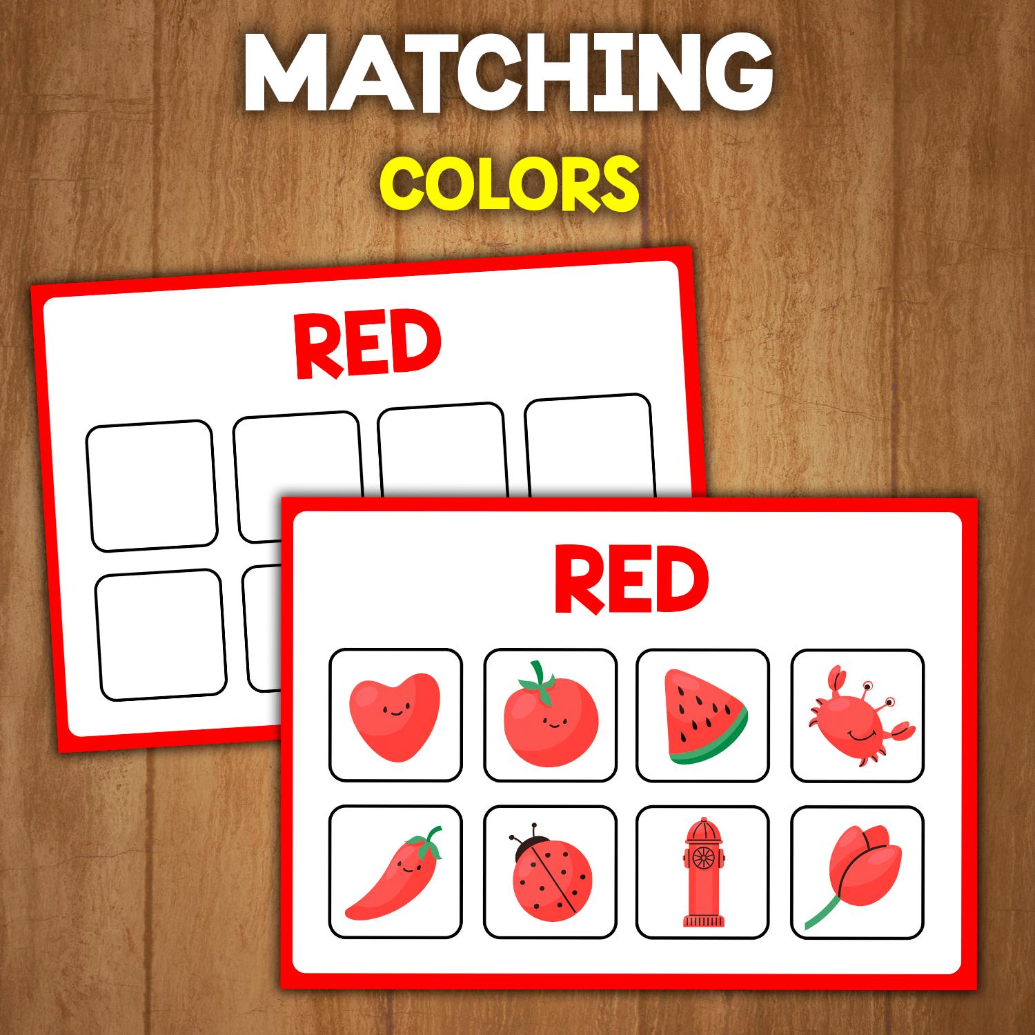 Color Matching Activity | Color Shapes | Color Sorting Activity ...
