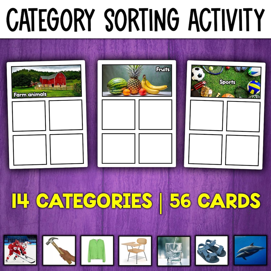 Sorting Categories Activity | Sorting Objects Into Categories | Sorting and Categorizing ...