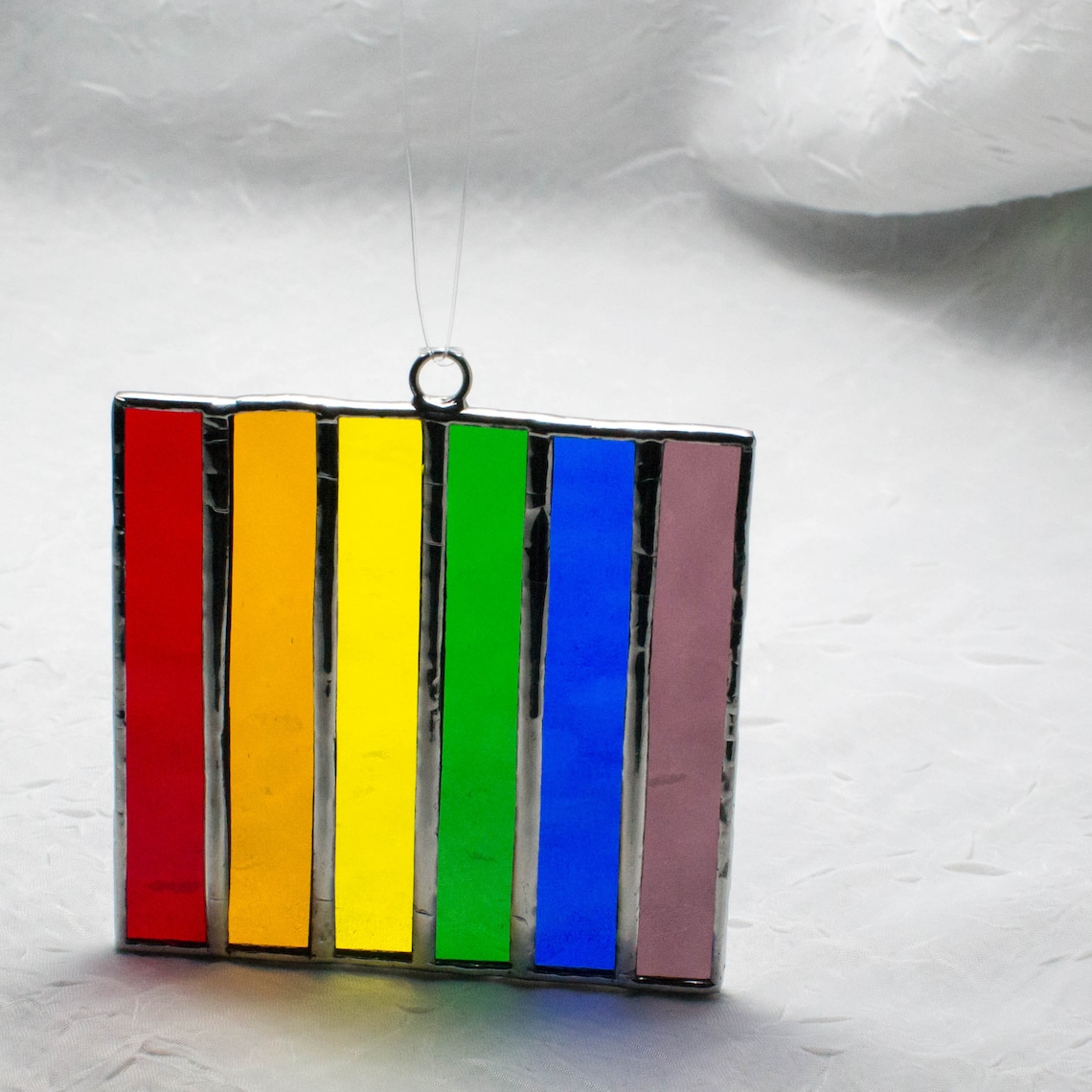 Rainbow made to Order Stained Glass Suncatcher | Etsy