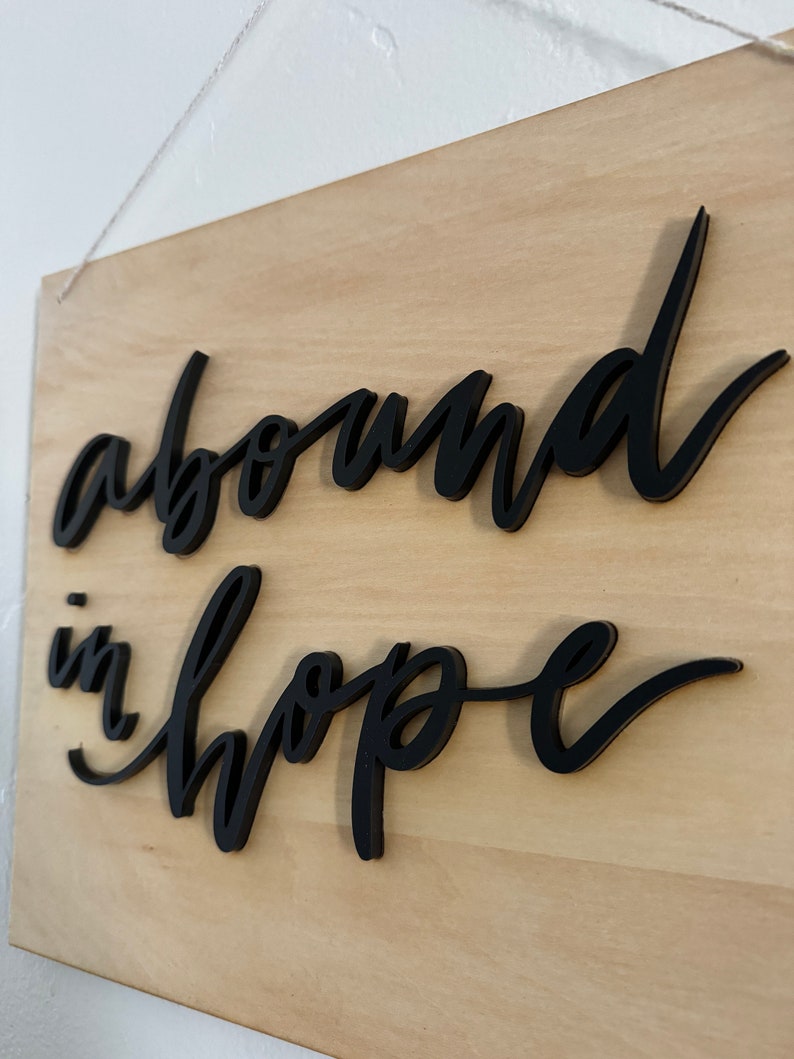 Christian Wall Art Handlettering With Modern Aesthetic Wooden Wall Art ...