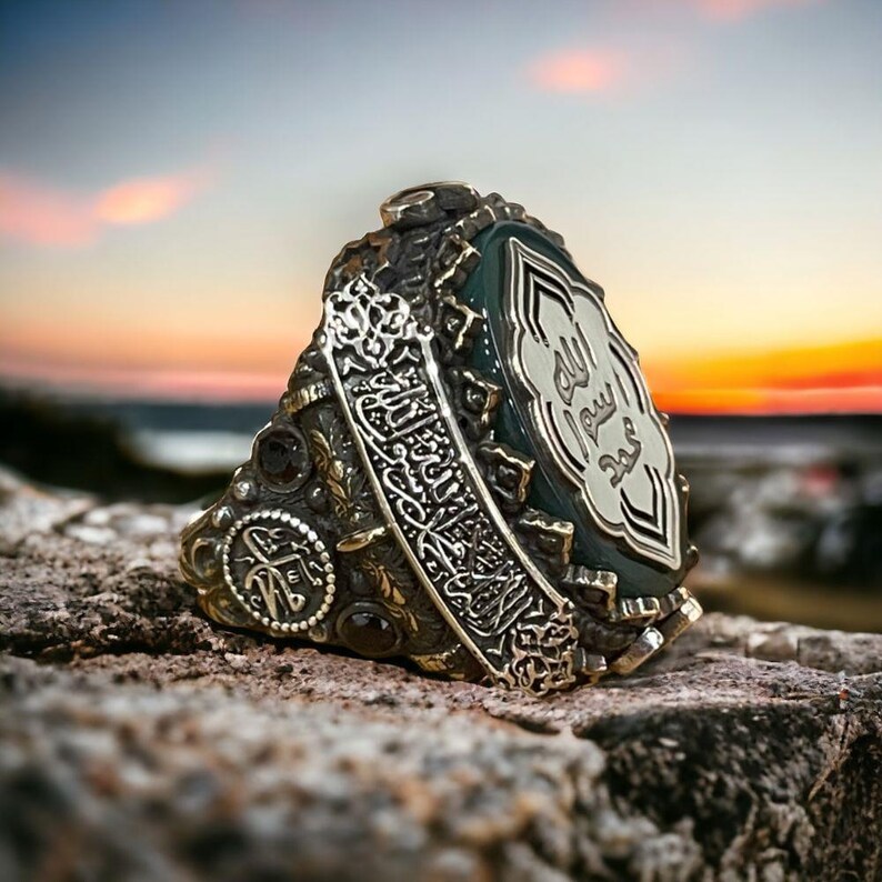Seal of Prophet Muhammad, Silver Prophet Ring, Sacred Seal of Prophet ...
