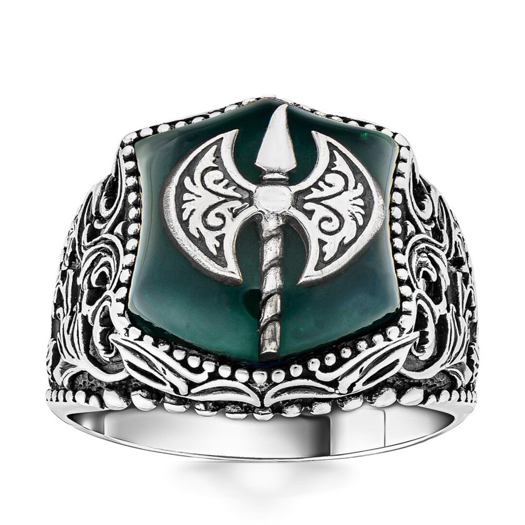 Viking Axe Ring, Ragnar's Ring, Anniversay Gift for Men, Axe Ring ...