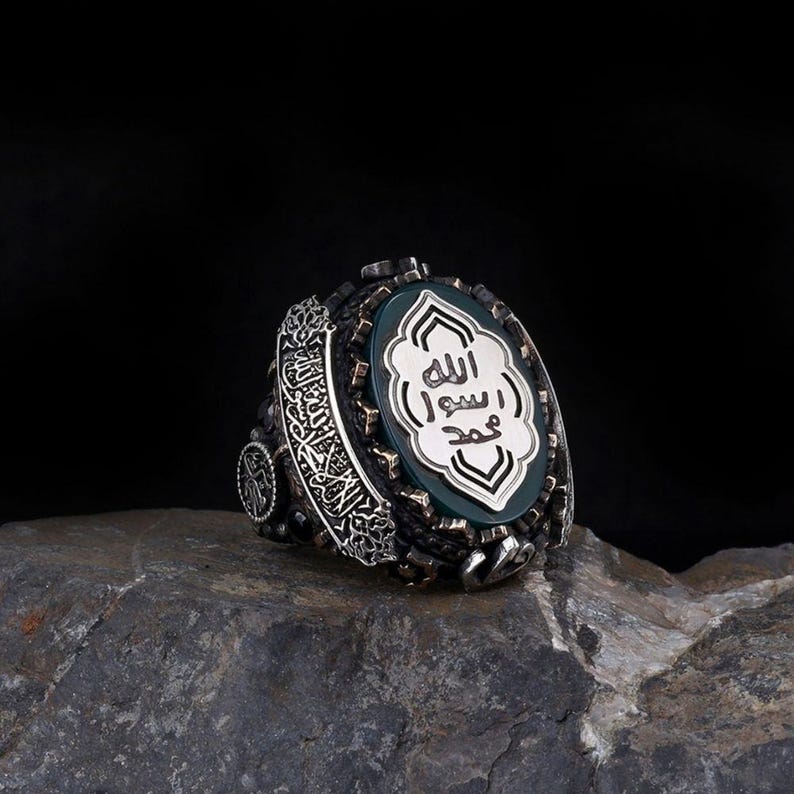 Seal of Prophet Muhammad, Silver Prophet Ring, Sacred Seal of Prophet ...