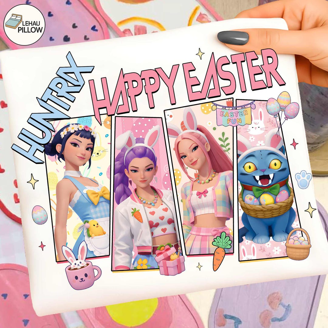 Happy Easter K-pop Png, Kpop Bunny Png, Kpop Easter Gift, Girl Band ...