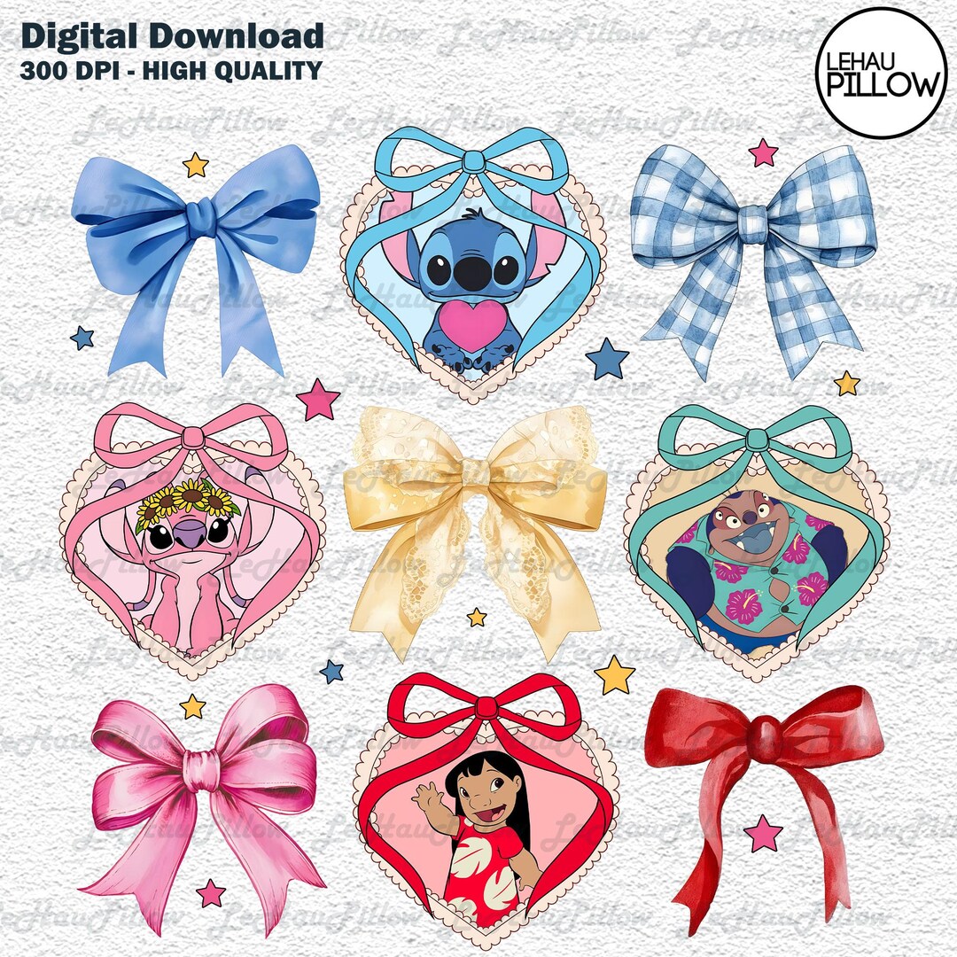 Blue Monster Coquette Magical Mirror Bow Png, Coquette Cartoon Movies ...