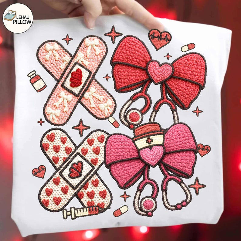 Faux Yarn Xoxo Valentine PNG, Coquette Bow Valentine Design, Pink ...