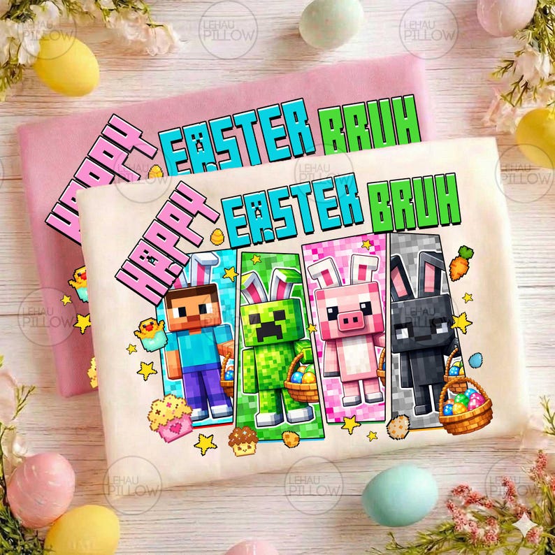 Happy Easter Bruh Gamer Character Png, Retro Easter Png, Happy Easter ...