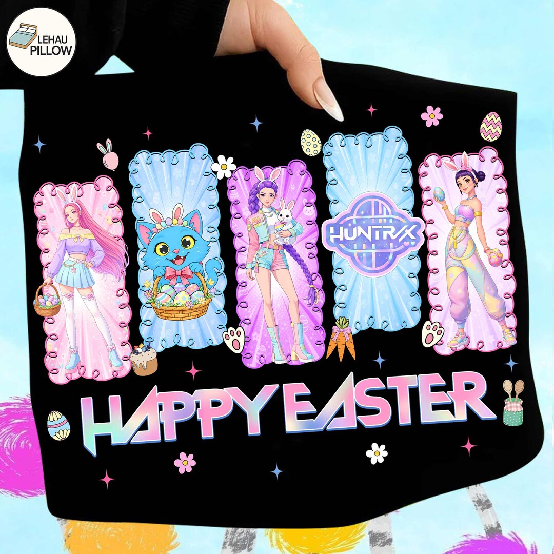Kpop Easter Day PNG, Preppy Easter Kpop Png, Easter Anime Girl Group ...