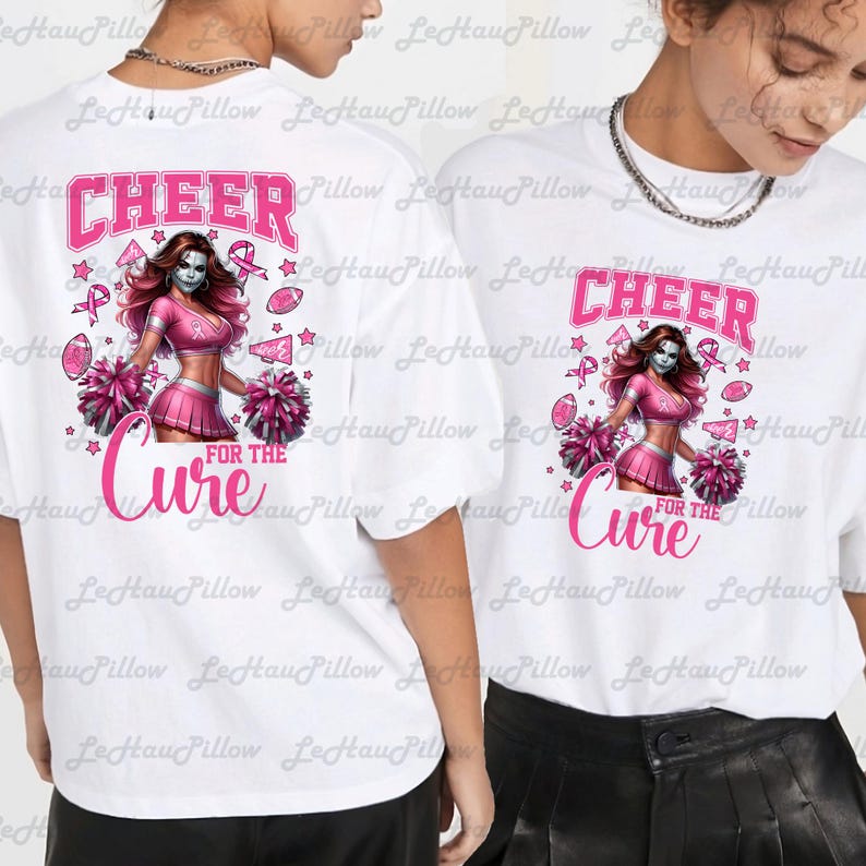 Cheer for the Cure Png, Latina Killer Png, Horror Friend Png, Breast ...