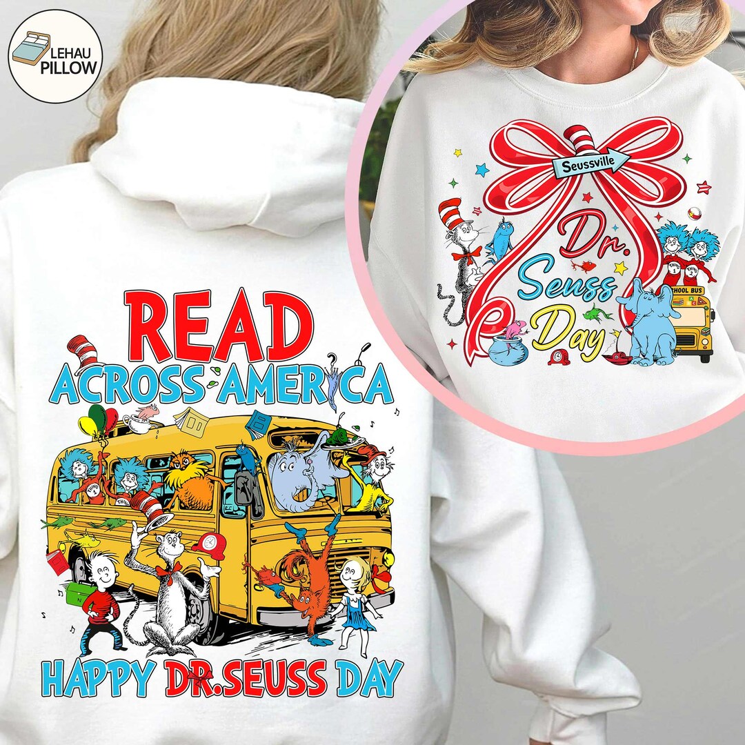 Two Sides Vintage Read Across America Png, School Teacher Png, Love ...