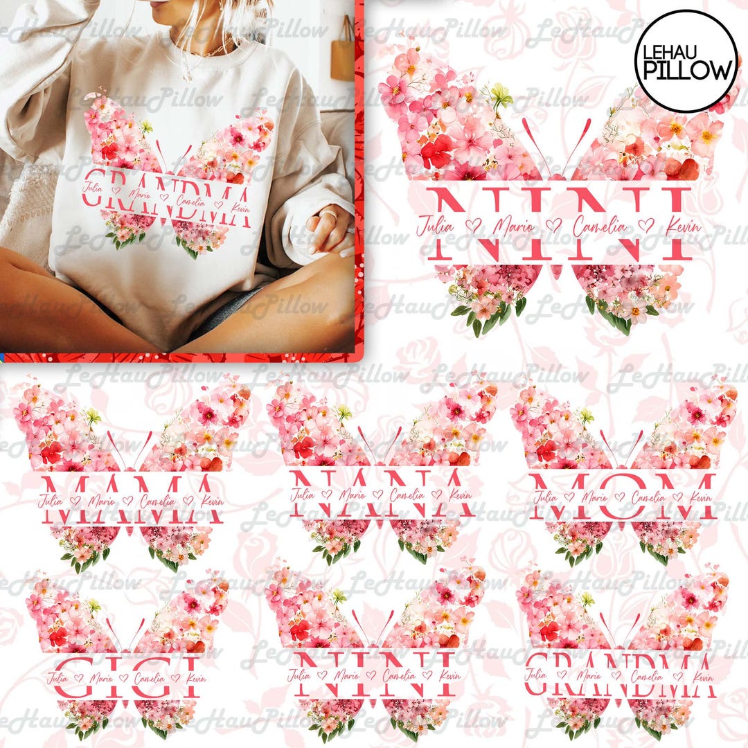 Custom Mama With Kids Name Png Bundle, Mother's Day Png, Custom Mama ...