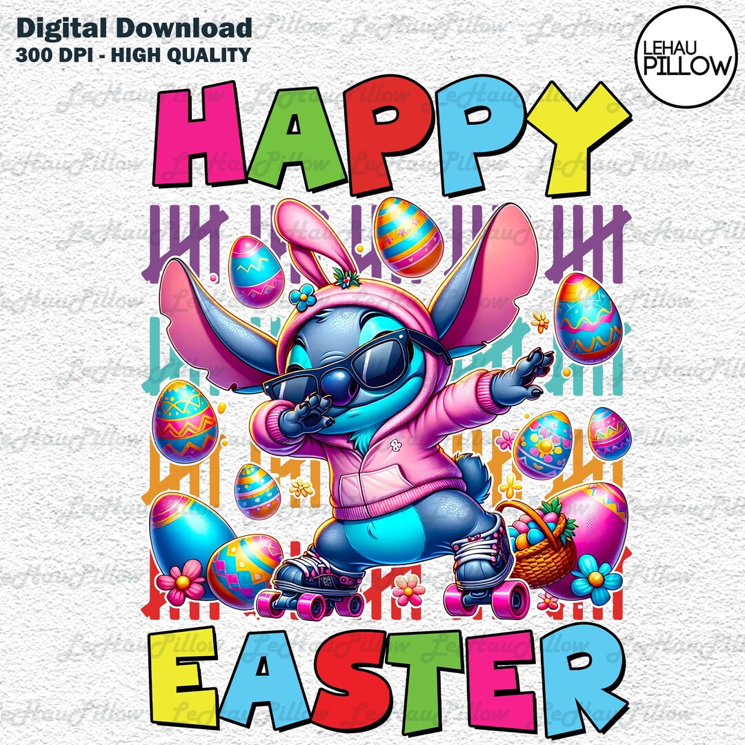 Happy Easter Cartoon Blue Alien PNG, Chilling With My Peeps Png, Funny ...