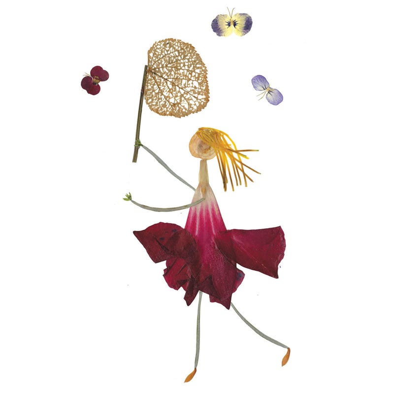 Butterfly Flower Pressed - Etsy