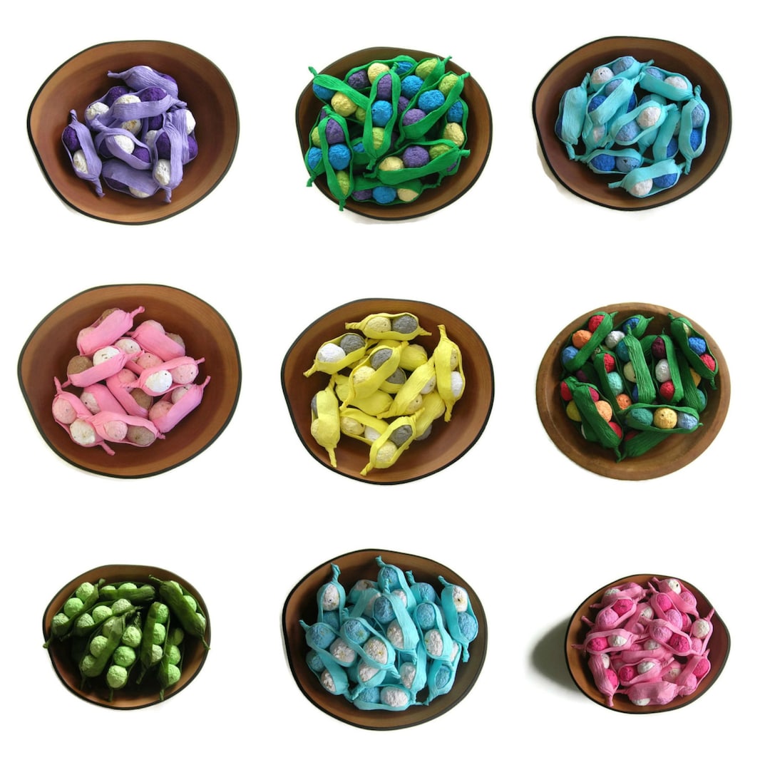 Plantable Paper Pea Pods DIY Tutorial: Baby Shower Favors (PDF) - Etsy