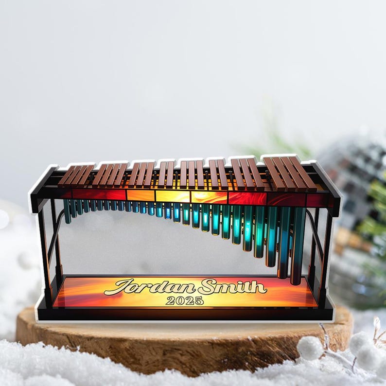 Personalized Marimba Acrylic Plaque, Custom Music Room Decor, Musician ...