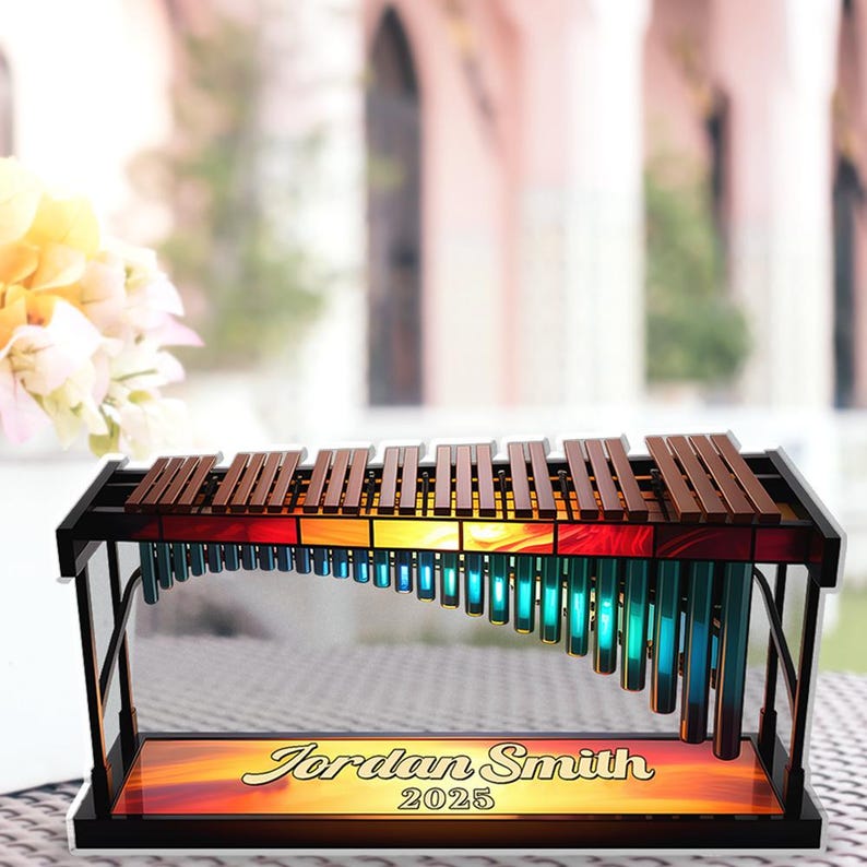 Personalized Marimba Acrylic Plaque, Custom Music Room Decor, Musician ...
