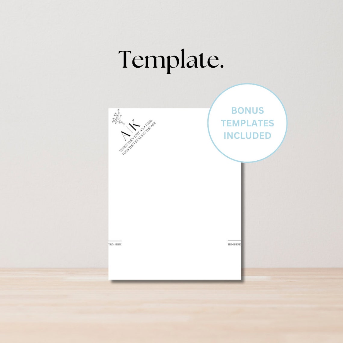 Printable Wedding Cone Template for Petal Toss DIY Editable Confetti ...