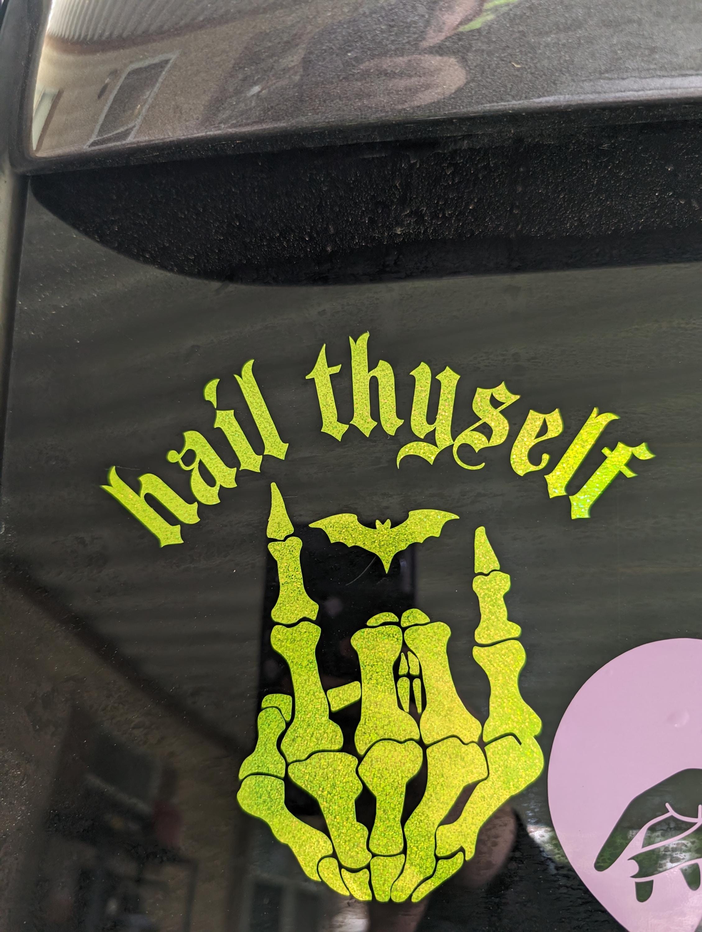 Hail Thyself - Vinyl Car Decal - Etsy