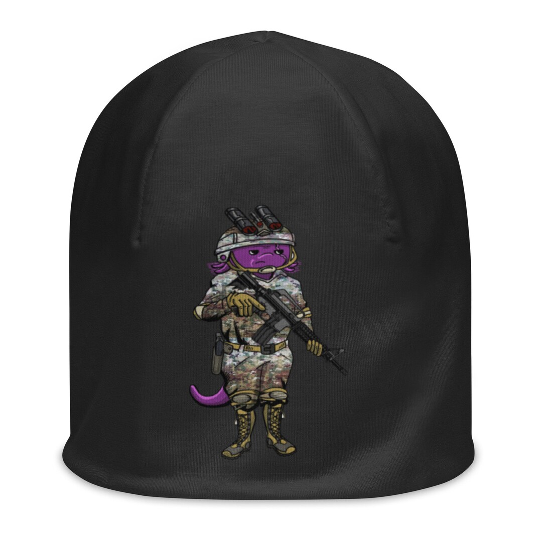 Purple Axolotl Soldier in Military Camo - Etsy