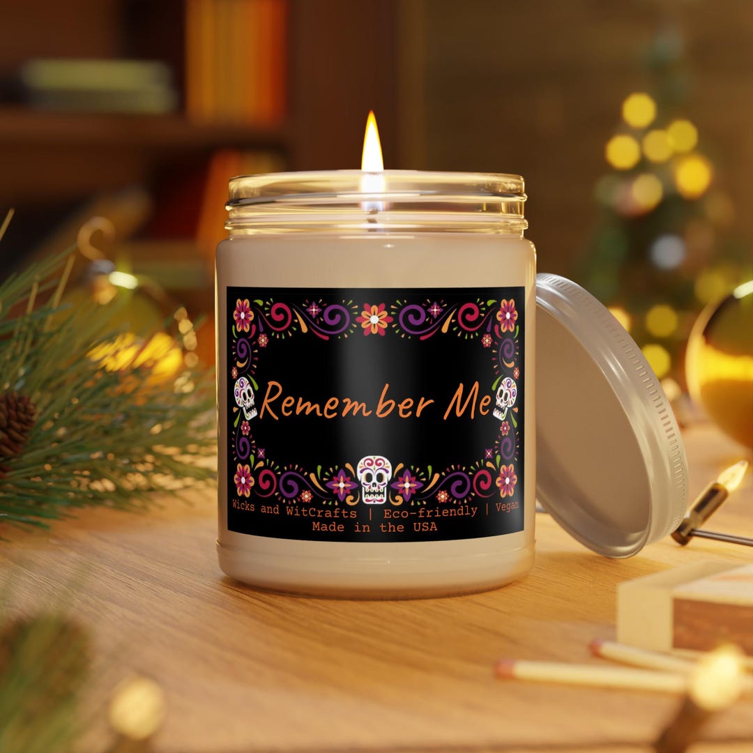 Dia De Los Muertos Candle - Remember Me - Etsy