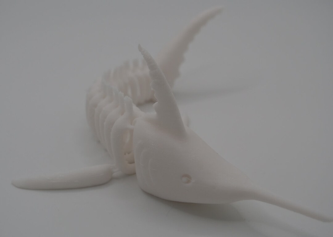 Articulated Swordfish / Marlin Fish Skeleton 3d Print Printable Stl ...
