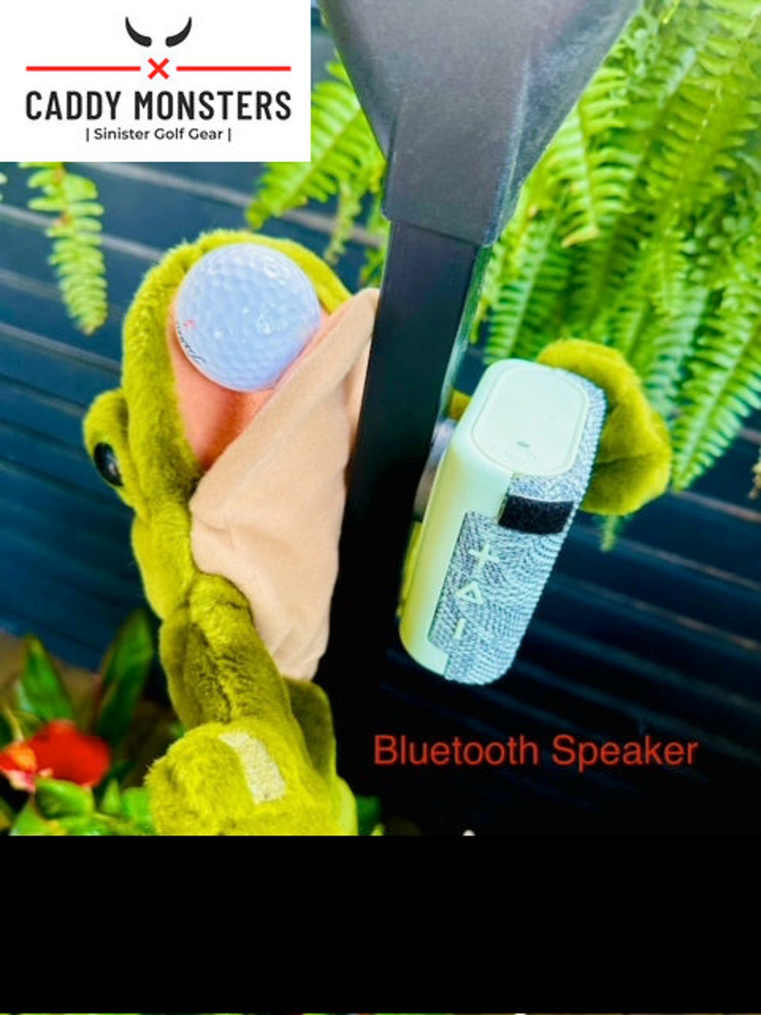 Magnetic Golf Speaker Bluetooth Frog CADDY MONSTER W/ Ball Marker Club ...