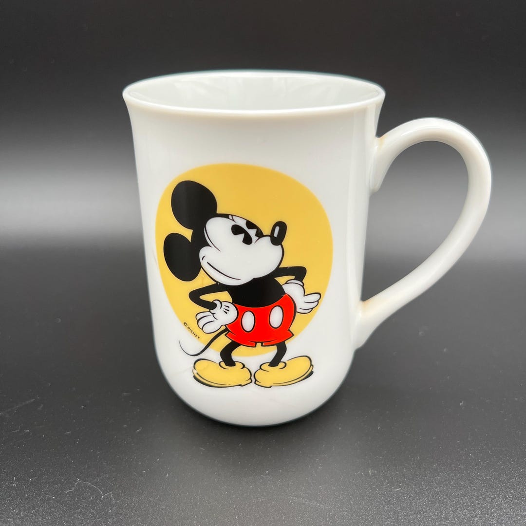 Vintage Walt Disney World Disneyland Mickey Mouse 4" Coffee Mug Tea Cup ...