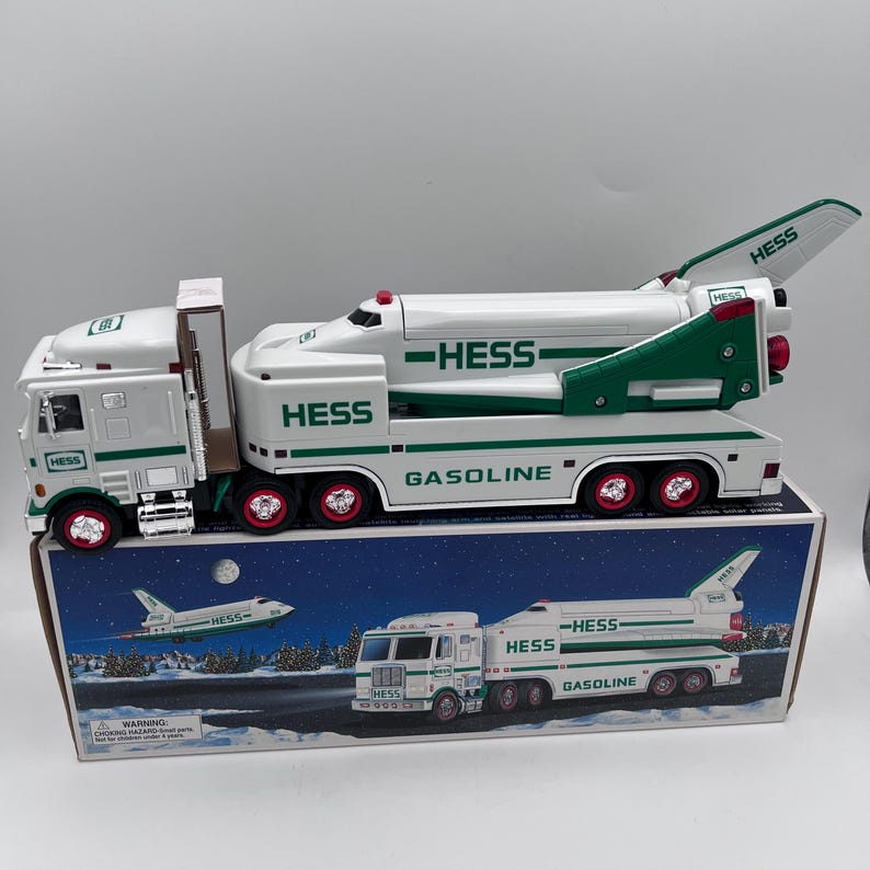 Vintage Collectible Hess Vehicles - Fire Truck, Airplane, Space Shuttle ...
