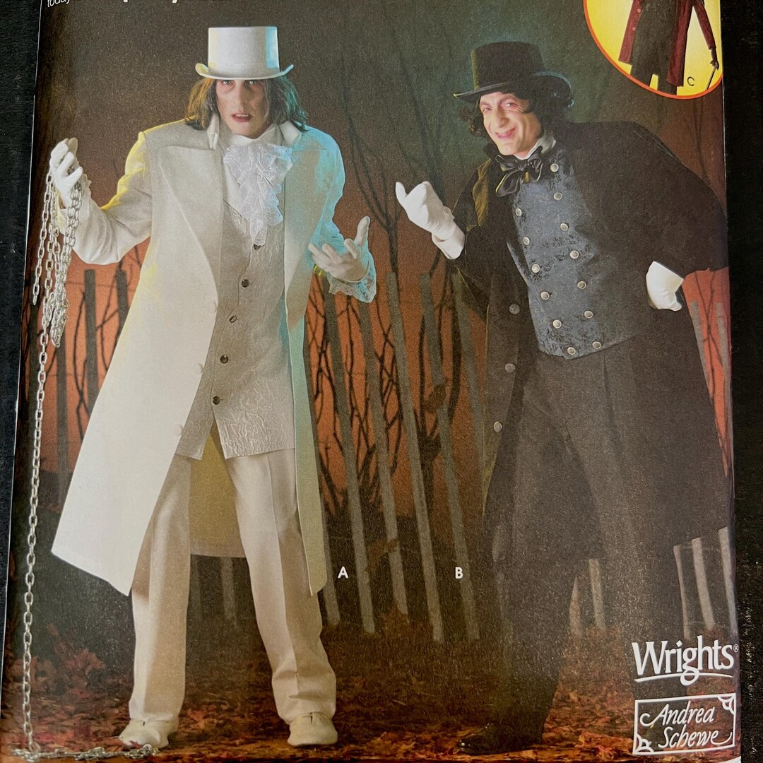 Simplicity 4083 Size M-XL Mens Wonka Victorian Steampunk Jekyll & Hyde ...