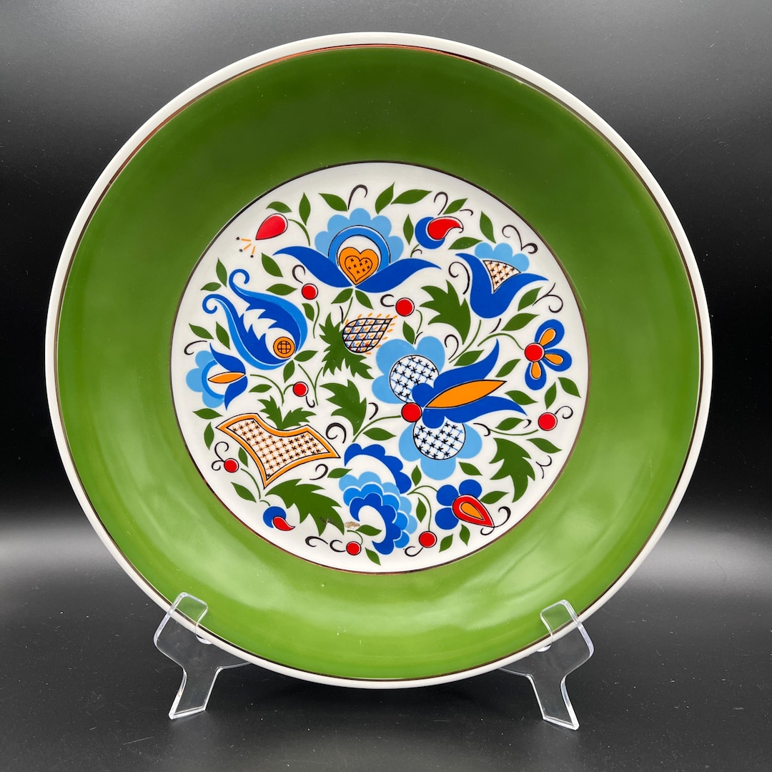 Vintage Lubiana Poland Porcelain Serving Wall Hanging Art Plate 1970s ...