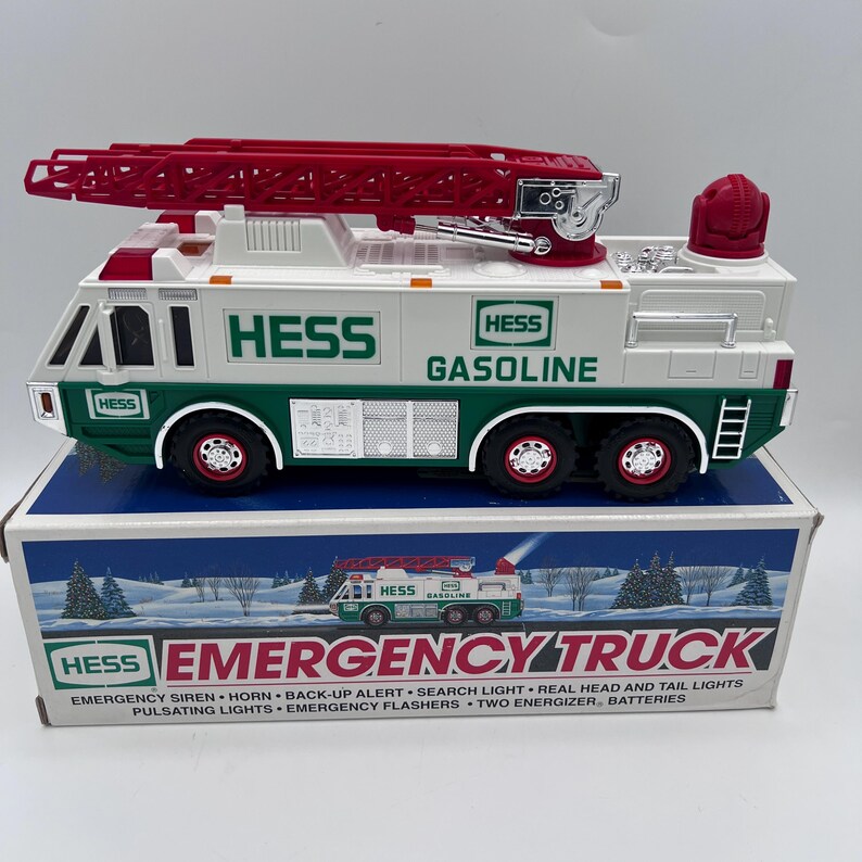 Vintage Collectible Hess Vehicles - Fire Truck, Airplane, Space Shuttle ...