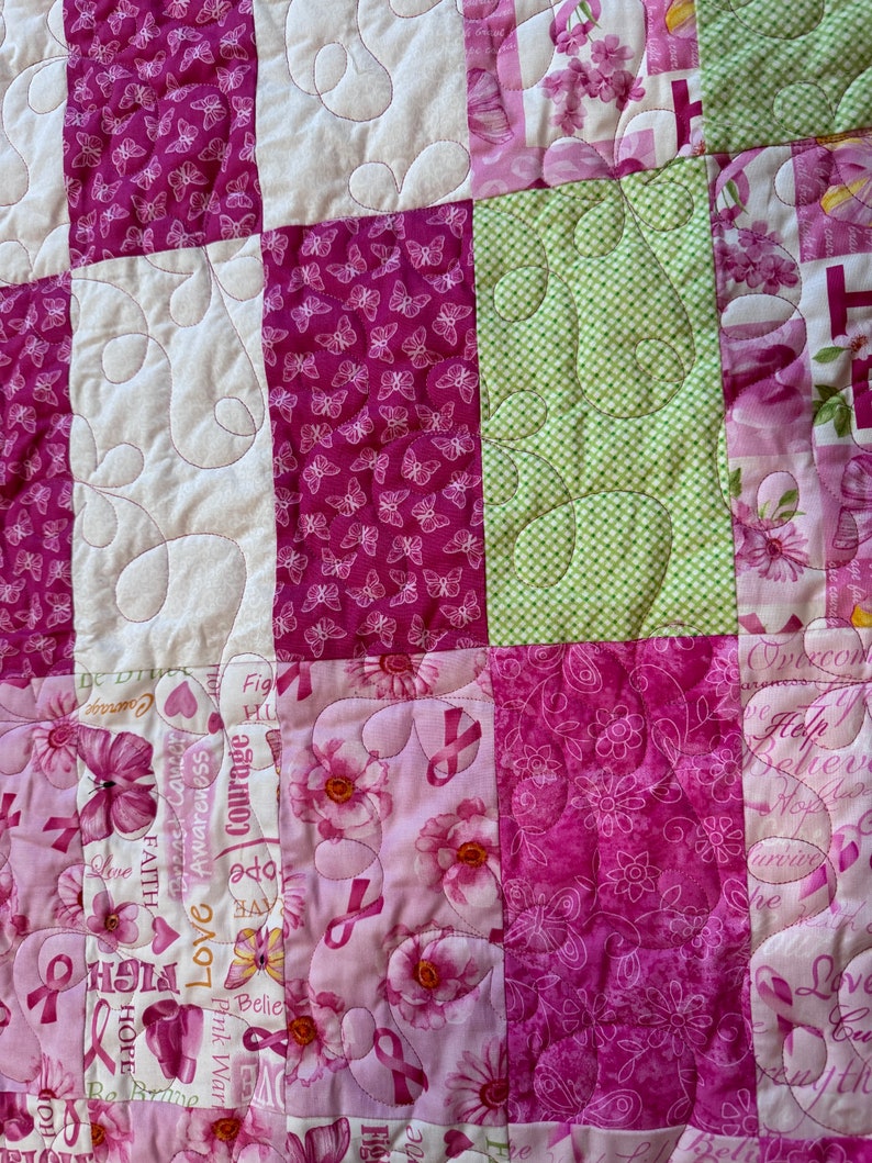 Breast Cancer Awareness Quilt - Etsy
